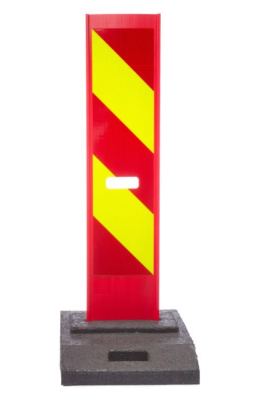 Hindermarkering Sebraflex H/V komplett FGG med fot - Arbeidsmiljøsenteret