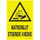 Natronlut - Etsende væske 200 x 300 mm - PVC - Arbeidsmiljøsenteret