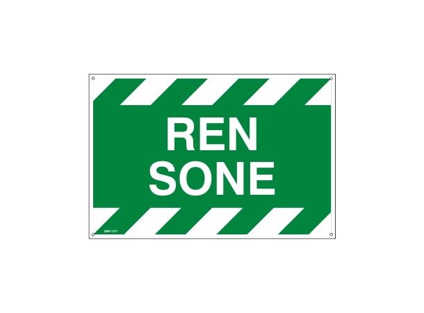 Ren sone 300 x 200 mm - PVC - Arbeidsmiljøsenteret