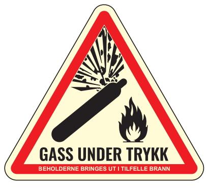 Gass under trykk 180 x 160 mm - PVCE - Arbeidsmiljøsenteret