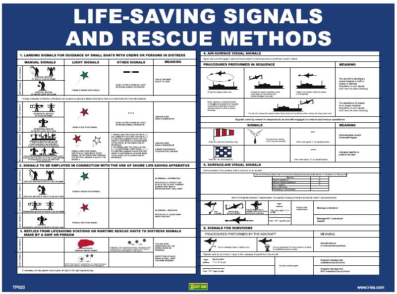 Life-saving signals and rescue 400 x 300 mm - PVC - Arbeidsmiljøsenteret Life-saving signals and rescue 400 x 300 mm - PVC - Arbeidsmiljøsenteret