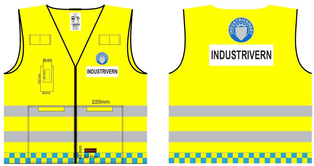 Refleksvest for Industrivernet Industrivern - Arbeidsmiljøsenteret